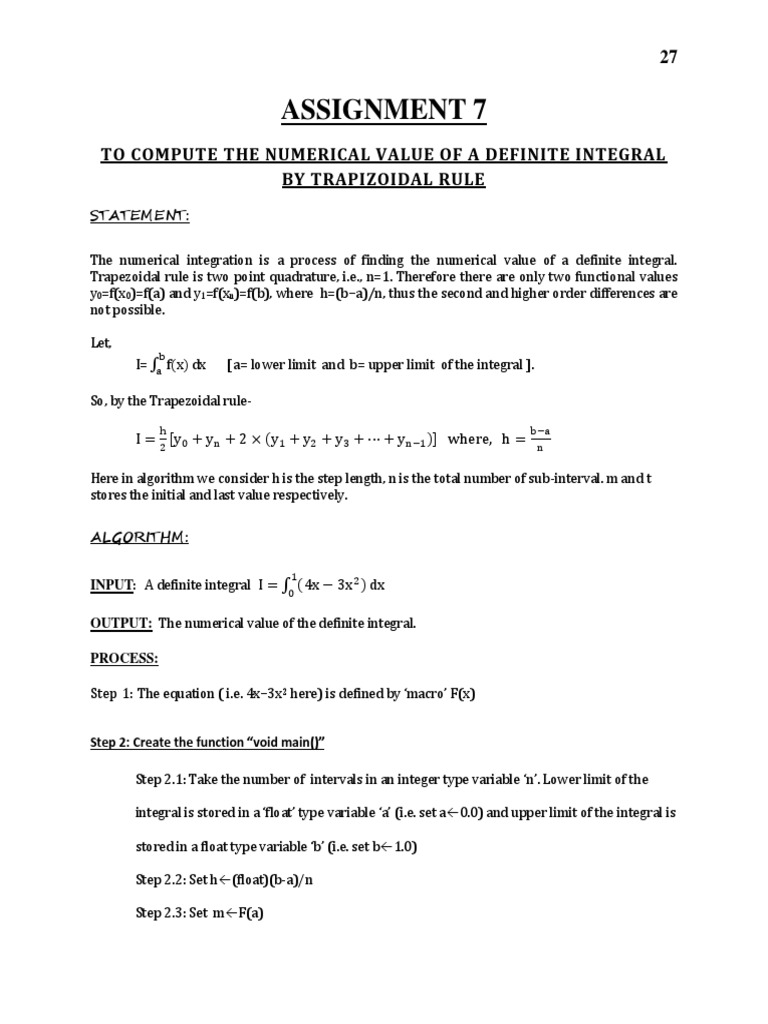Trapizoidal Method | PDF | Discrete Mathematics | Areas Of Computer Science