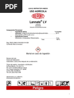 Ficha Tecnica Lannate LV L | PDF | Plaga (organismo) | Pesticida