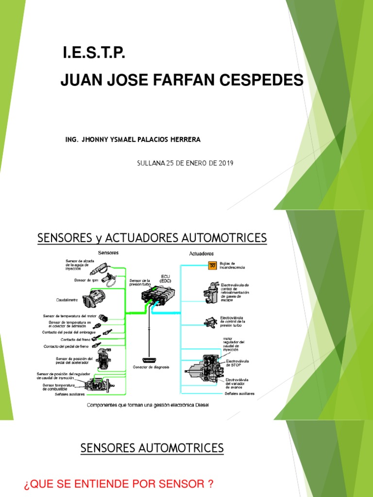 Tipos de Sensores Automotrices | PDF | Acelerador | Sensor
