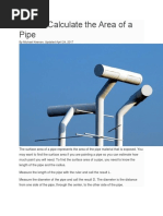 Surface Area of Elbows and Caps | PDF | Area | Surface Area