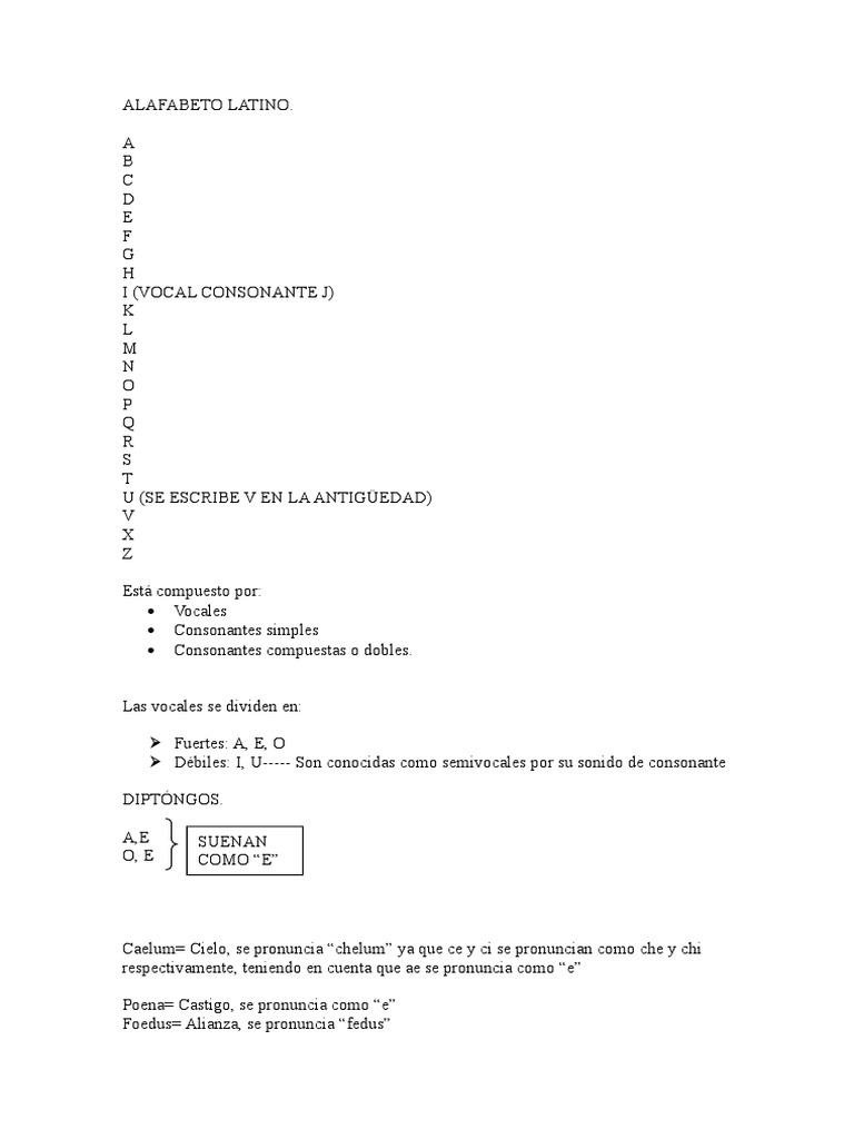 Alfabeto Latino | PDF | Escritura latina | Lenguas de Europa