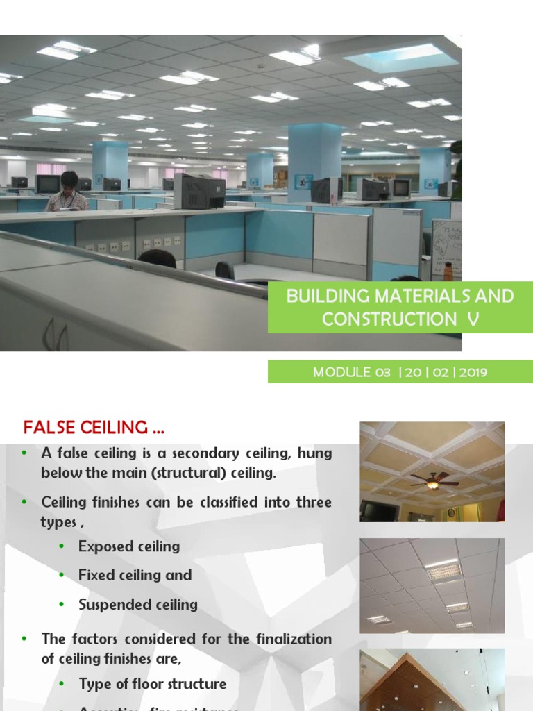 Types of Ceilings and their Installation Methods | PDF | Ceiling | Drywall