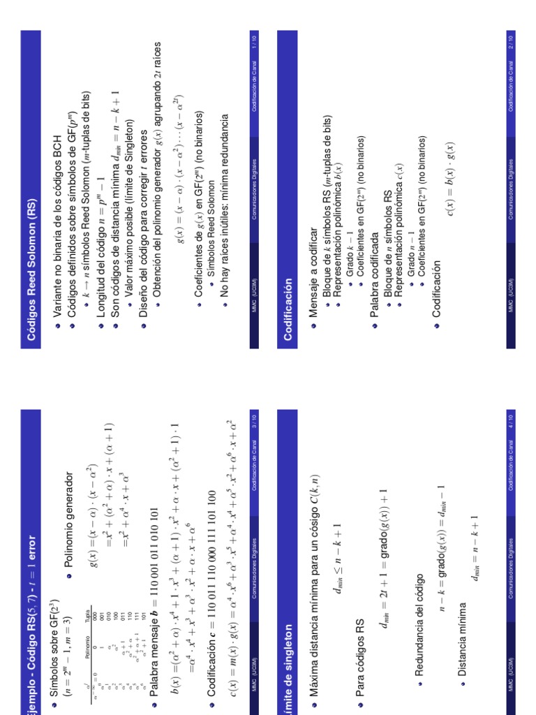 MMC CD t5 04 Codigos Rs 2p | PDF | Relaciones matematicas | Algoritmos y Estructuras de Datos