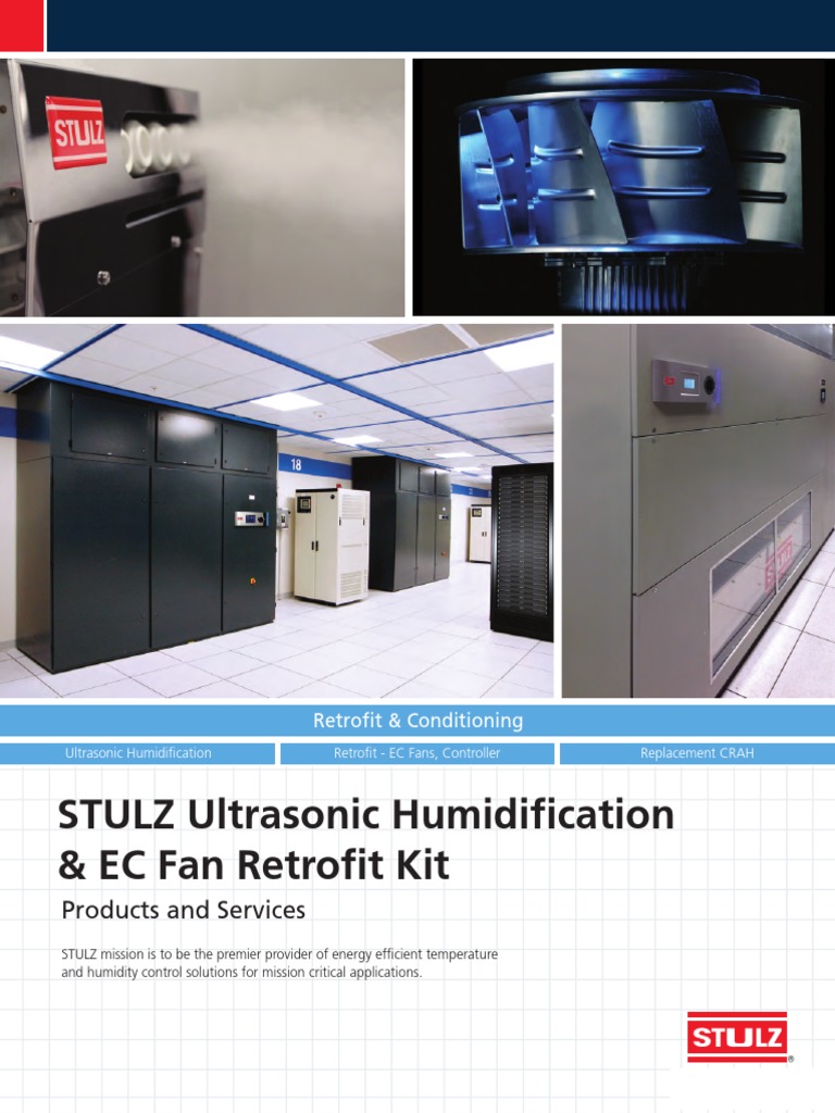 STULZ Ultrasonic Humidification EC Fan Retrofit Kit Brochure | PDF ...
