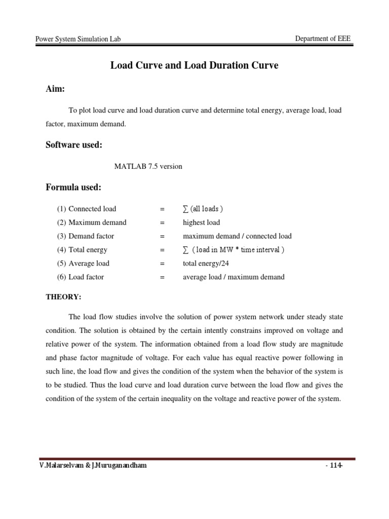Load Curve and Load Duration Curve | PDF | Electric Power System | Ac Power