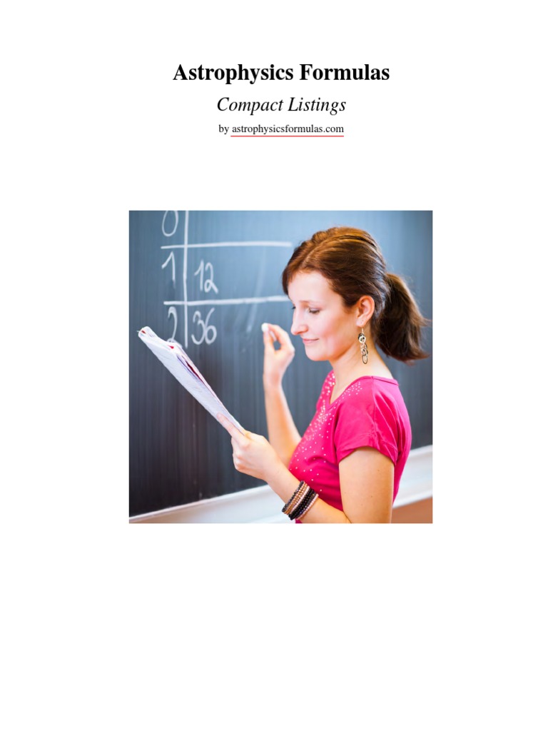 Astrophysics-Formulas-Compact-Free-S001 (1) - Unlocked PDF | PDF ...