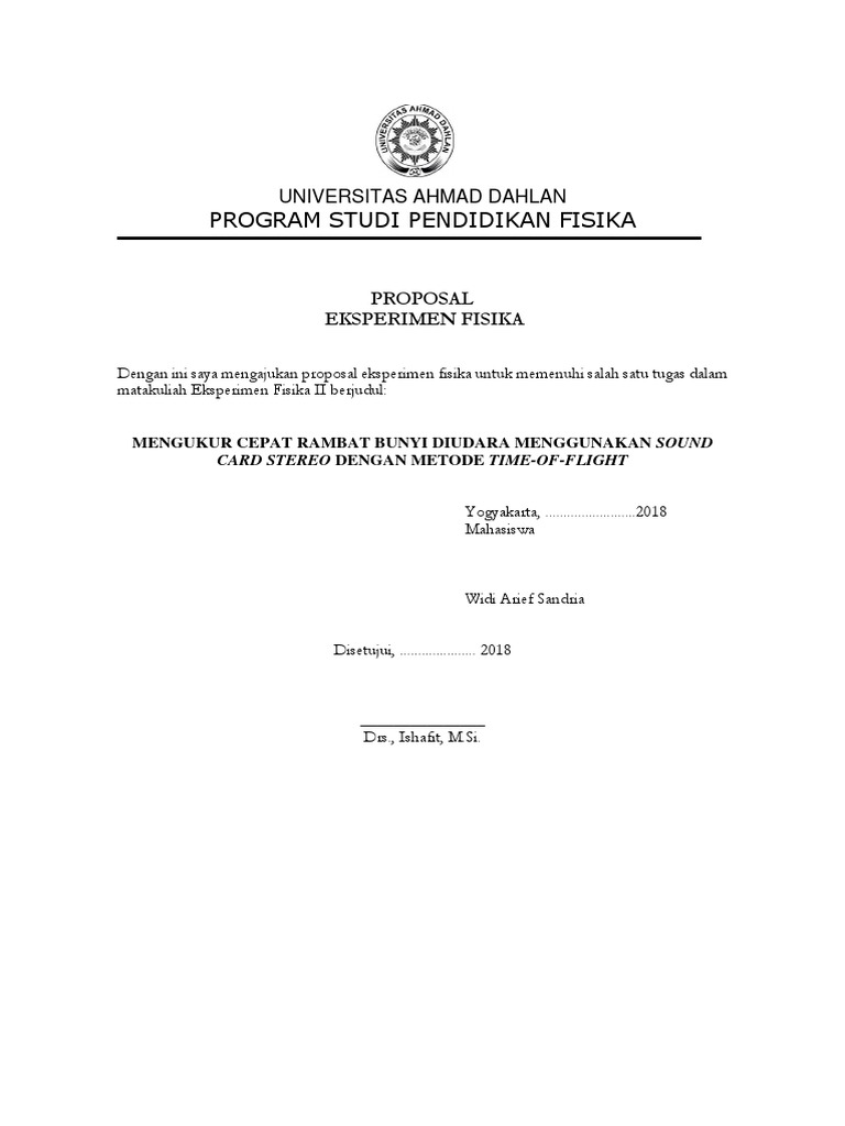 Mengukur Cepat Rambat Bunyi Diudara Metode TOF | PDF