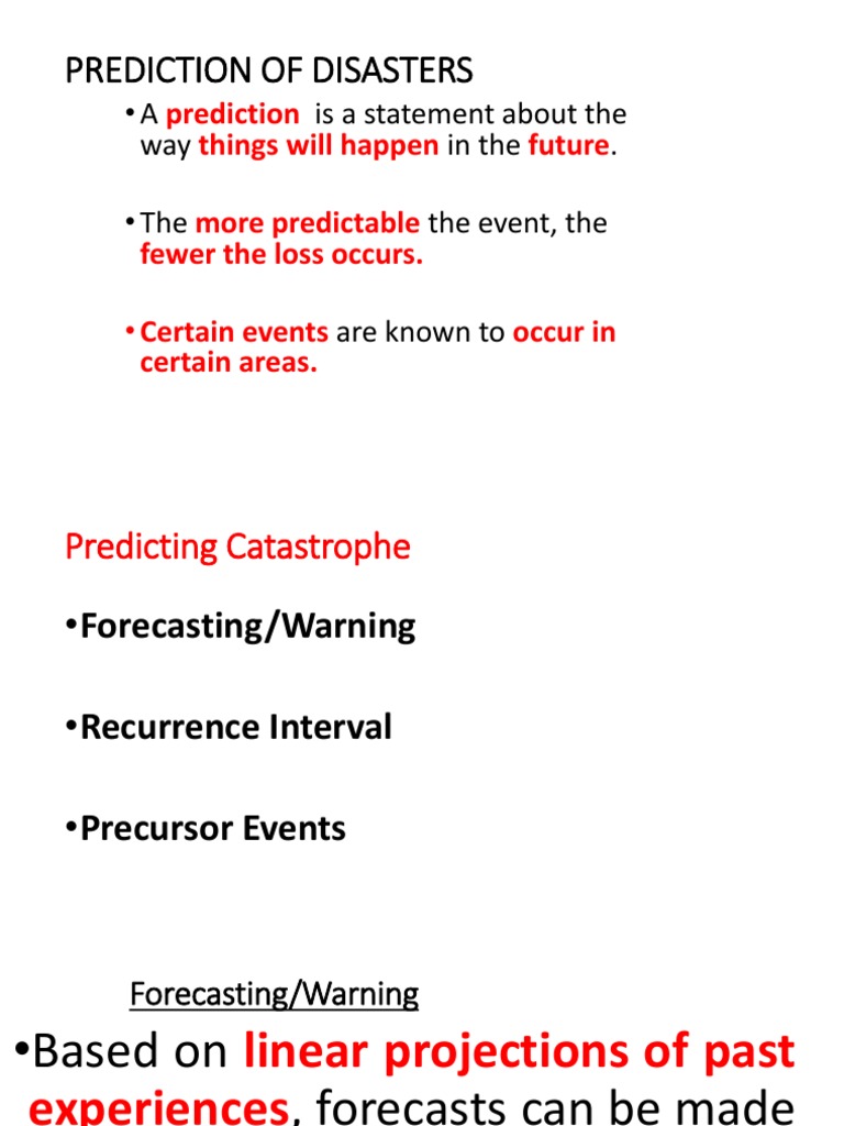Disaster Prediction | PDF | Landslide | Flood
