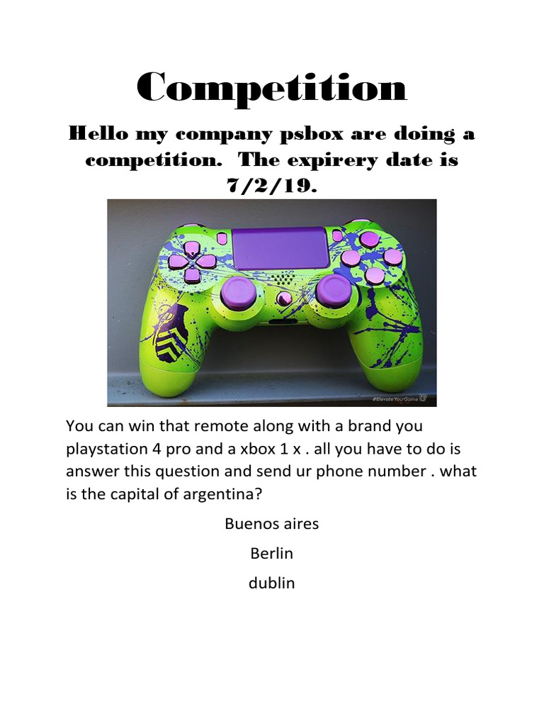 Competiton Time | PDF | Games & Activities