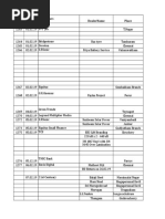 Tour Programme Format | PDF