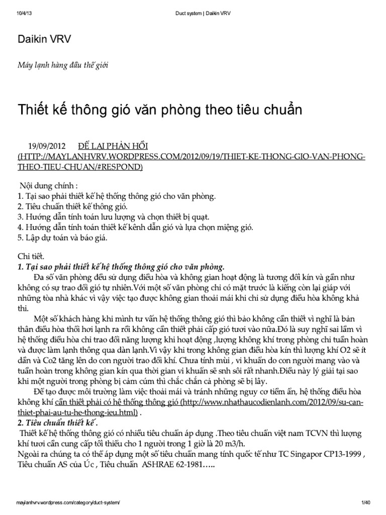 DW144 Specification For Sheet Metal Ductwork - Low, Medium and High ...