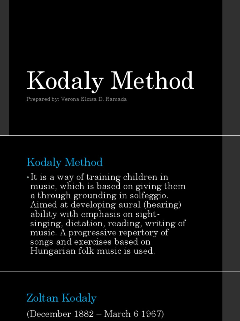Overview of the Kodaly Method | PDF | Scale (Music) | Interval (Music)