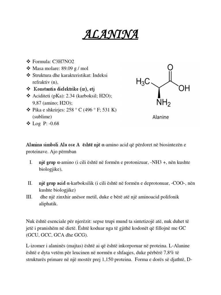 ALANINA | PDF