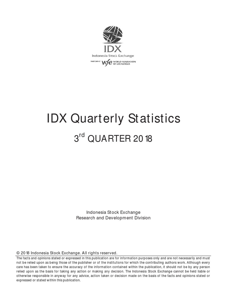 Idx 3rd Quarter 2018 PDF | PDF