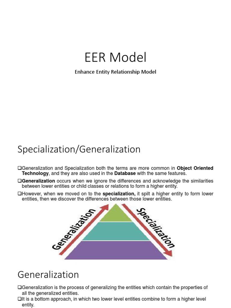 Eer Model Enhance Entity Relationship Model Pdf Inheritance Object Oriented Programming 6273