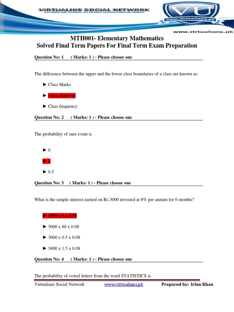 Ikhlas MTH PDF | PDF | Mean | Median