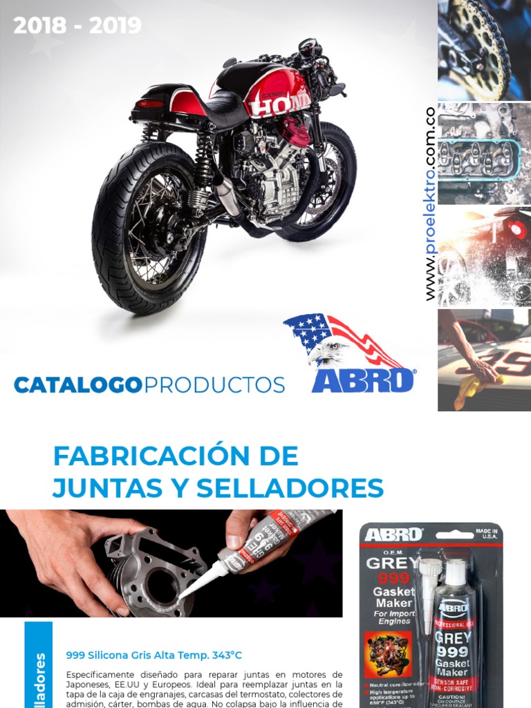 Catalogo ABRO Proelektro Mini PDF | PDF | Motor diesel | Lubricante