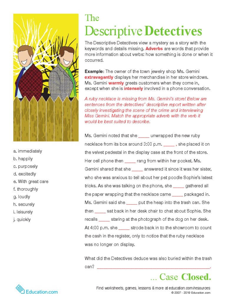 Adverb Detectives To The Rescue | PDF | Adverb | Linguistics