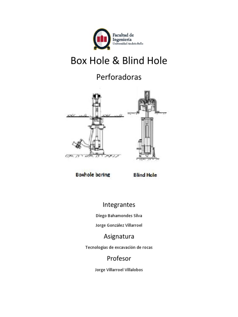 Box Hole & Blind Hole | PDF