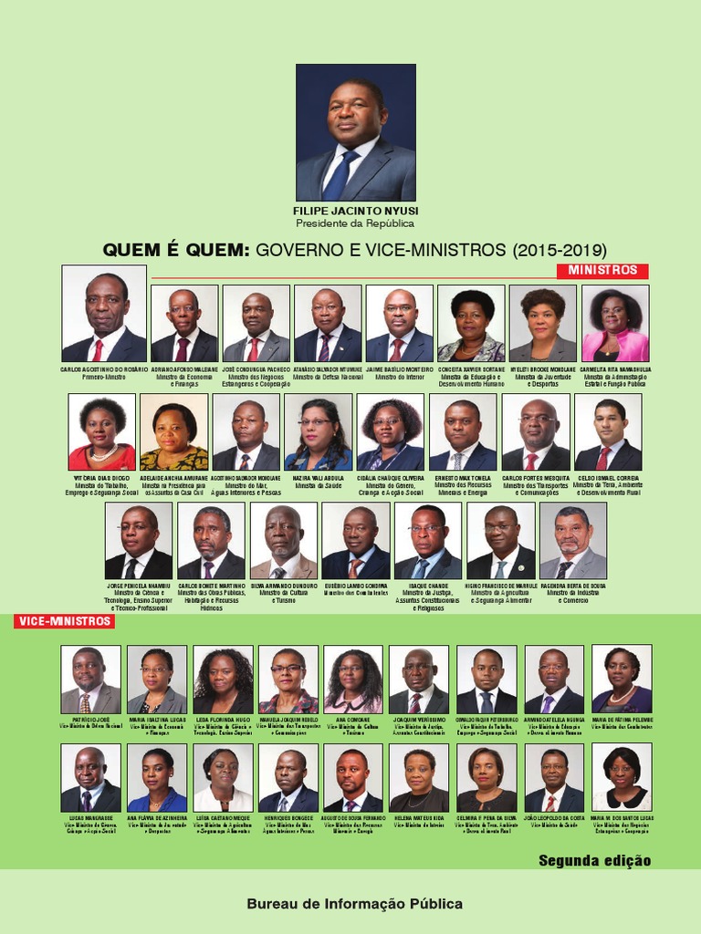 Quem É Quem Governo e Vice-Ministros (2015-2019), 2 Edição Dez 2017 ...