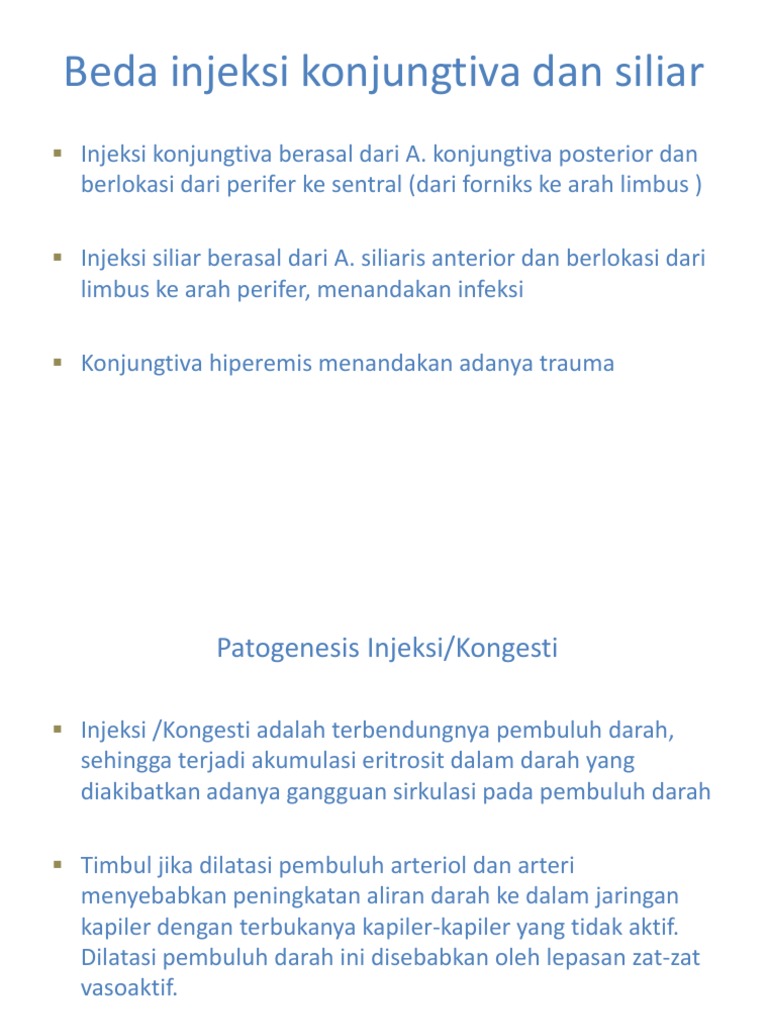 Beda Injeksi Konjungtiva Dan Siliar | PDF