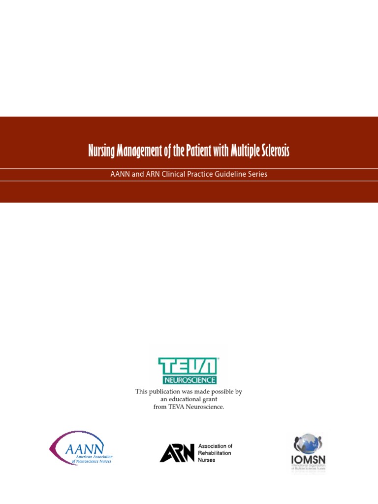 Multiple Sclerosis AANN-ARN-IOMSN-MS-Guideline - FINAL PDF | PDF | Multiple Sclerosis | Evidence ...