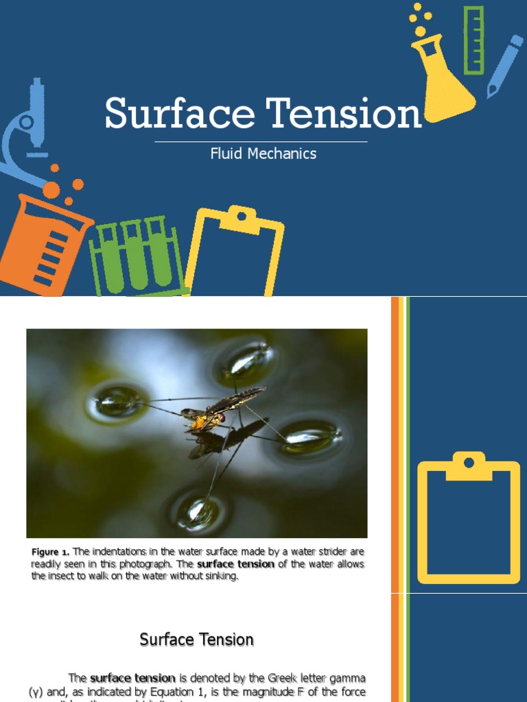 Surface Tension: Fluid Mechanics | PDF | Adhesion | Surface Tension
