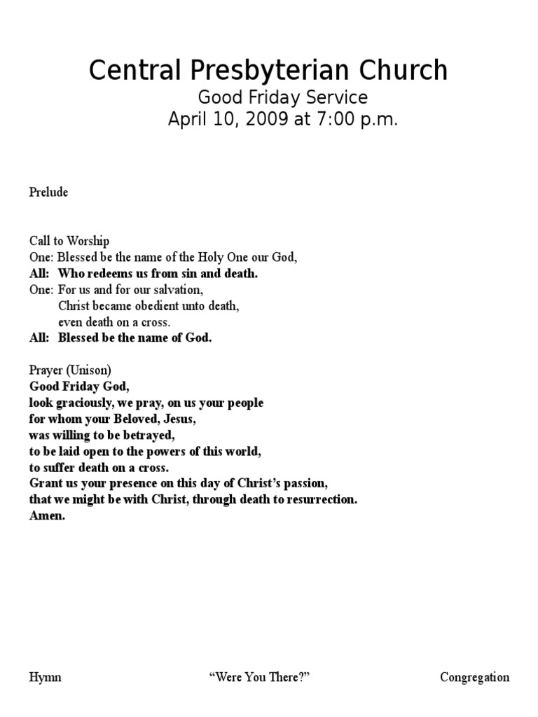 Good Friday | PDF | Religious Rituals | Worship