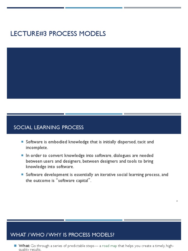 Lecture2 ProcessModels | PDF | Software Prototyping | Software Development