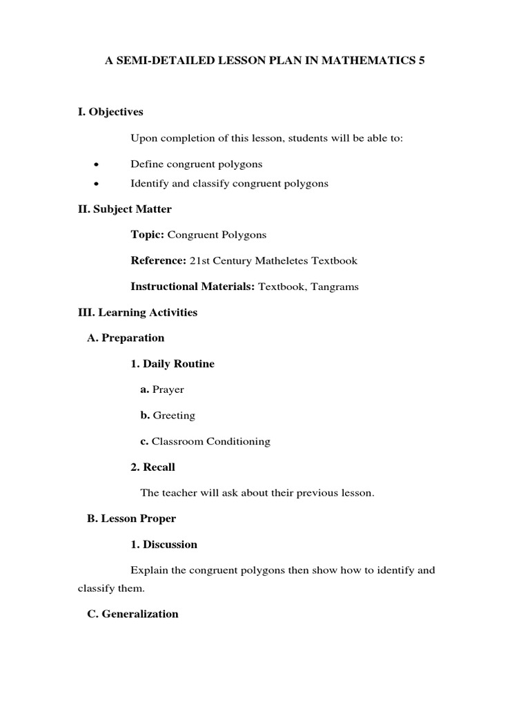 Aaa - Lesson Plan | PDF | Lesson Plan | Textbook