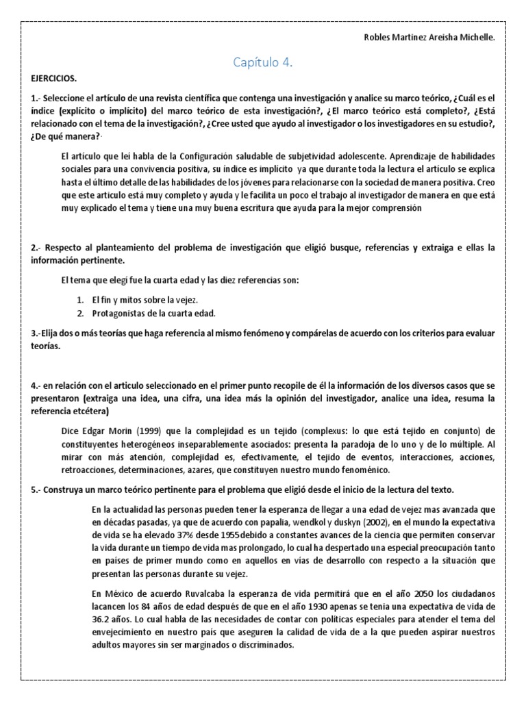 Cap4 PDF | PDF | Vejez | Teoría