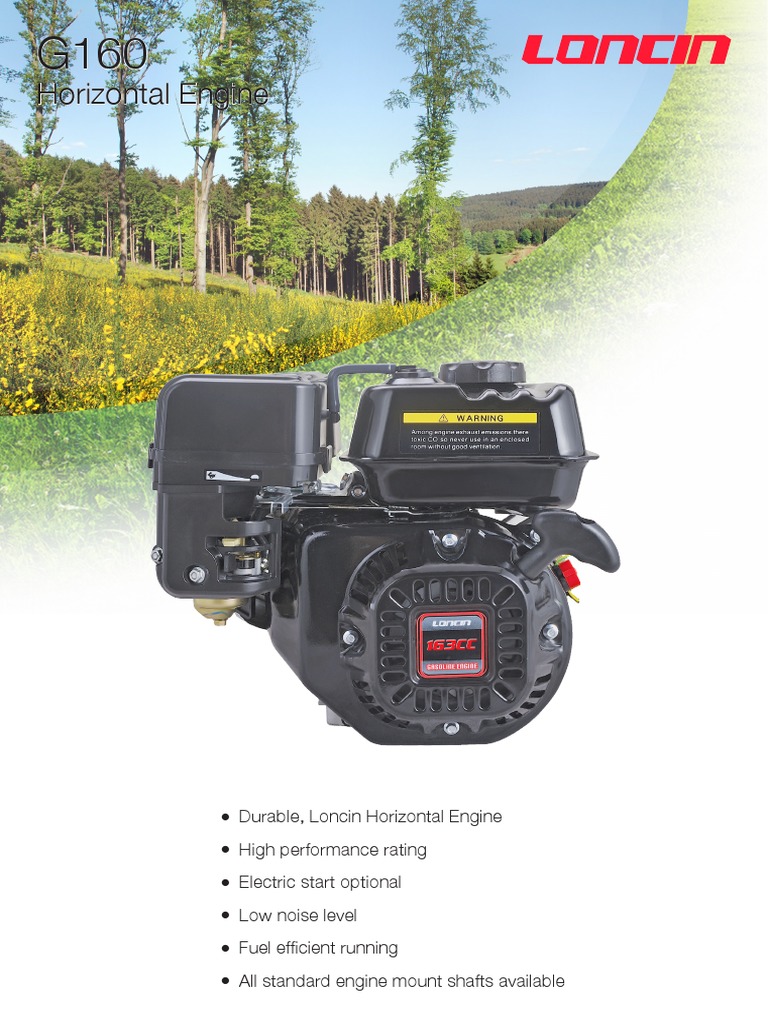 Loncin G160 PDF | PDF | Litre | Engines
