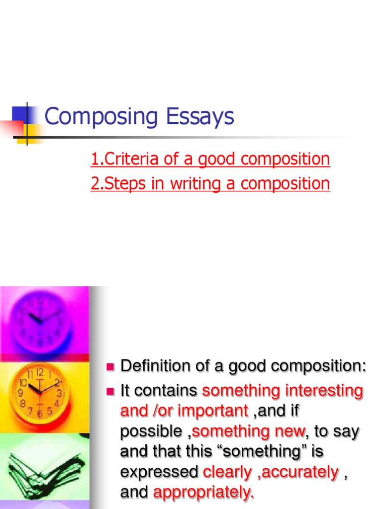 How To Write A Good Composition | PDF | Essays