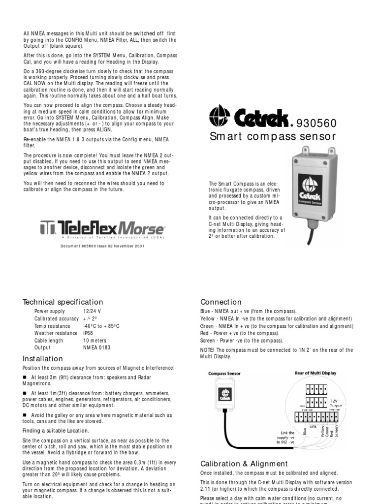 Smart Compass Sensor: Switched Off First | PDF | Compass | Calibration