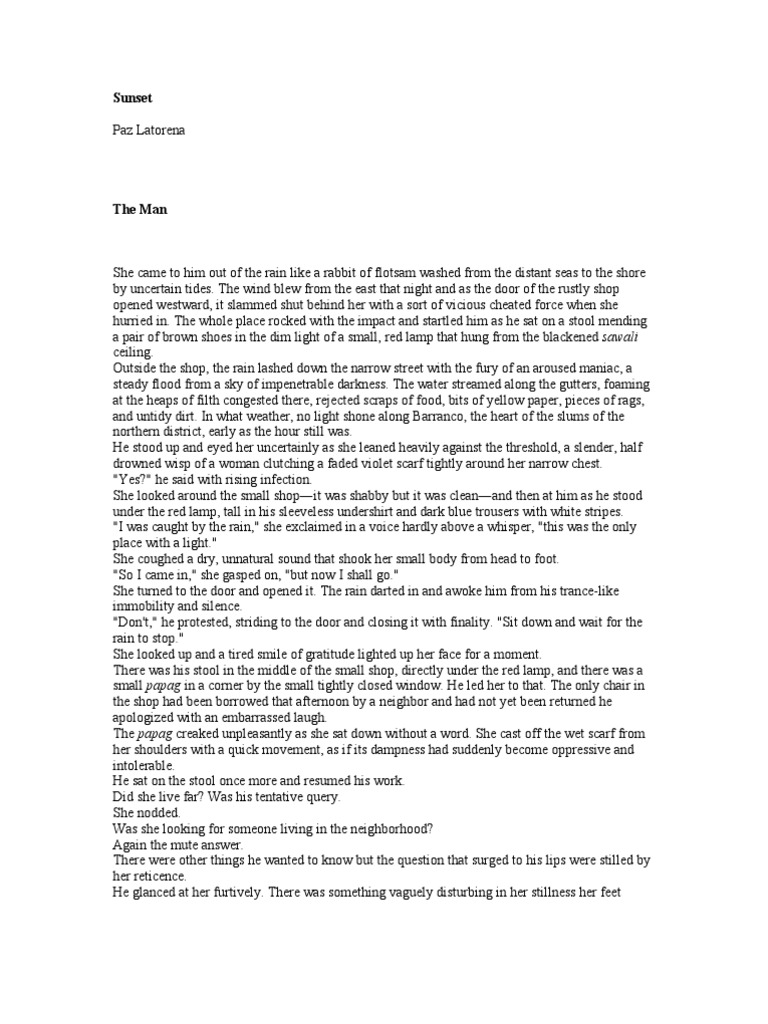 Sunset | PDF | Nature