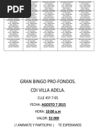 Boletas de Bingo | PDF