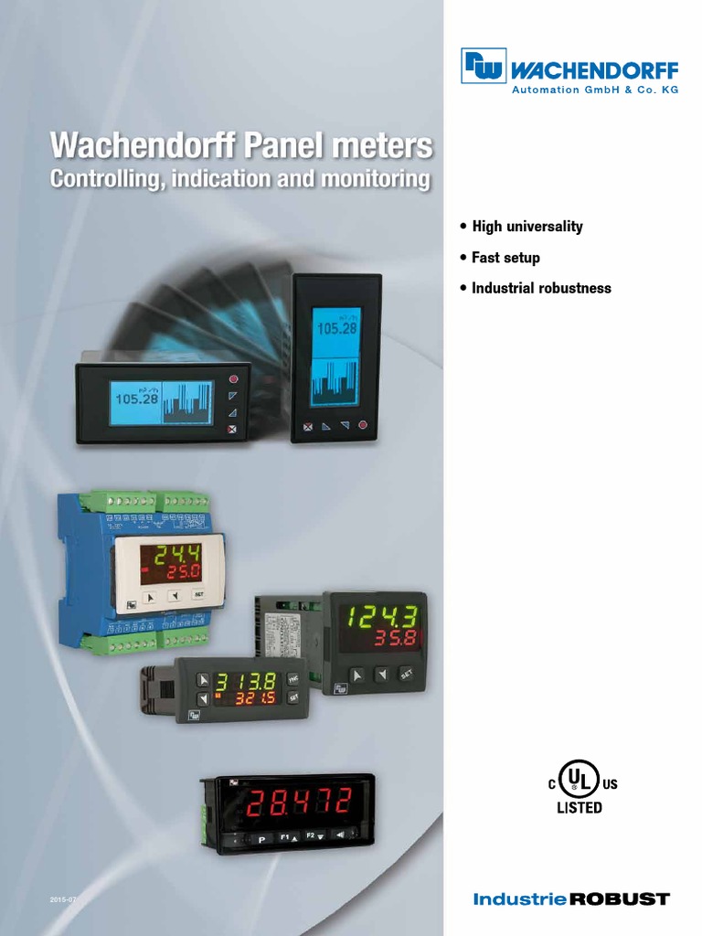 Flyer Panel-Meters Engl 01 | PDF | Control Theory | Relay