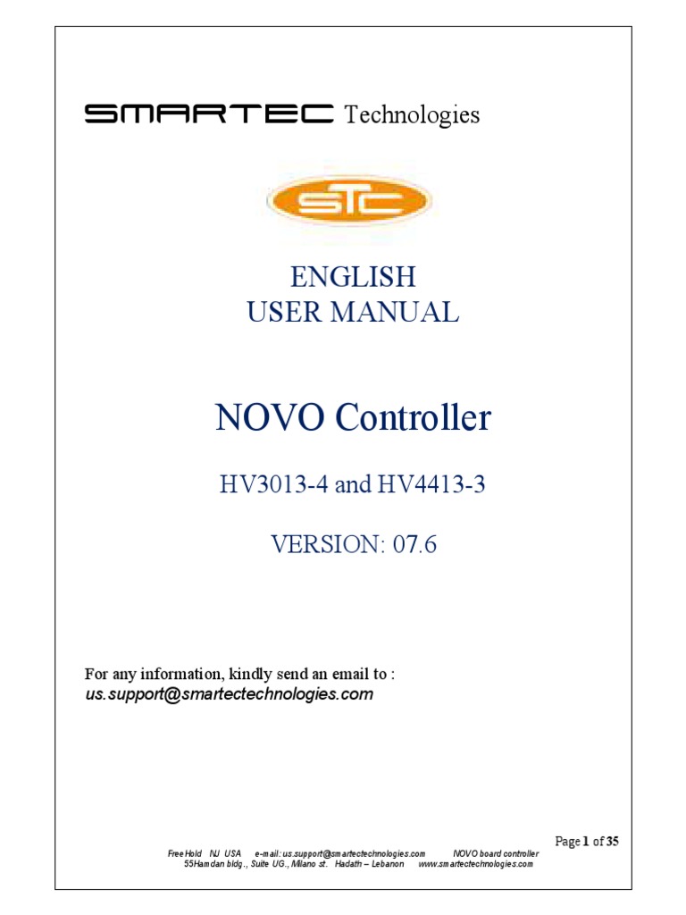 Novo Controller PDF | PDF | Elevator | Switch