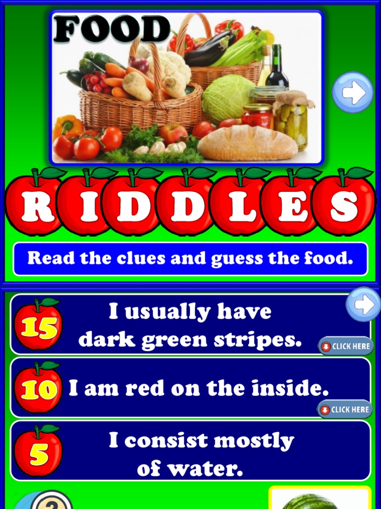 Read The Clues and Guess The Food | PDF