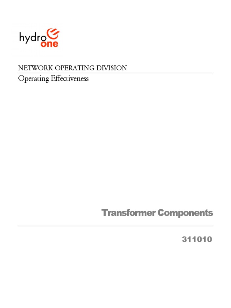 311010D Transformer Components | PDF | Transformer | Switch
