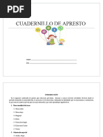 Cuadernillo Apresto | PDF | Lápiz | Educación de la primera infancia