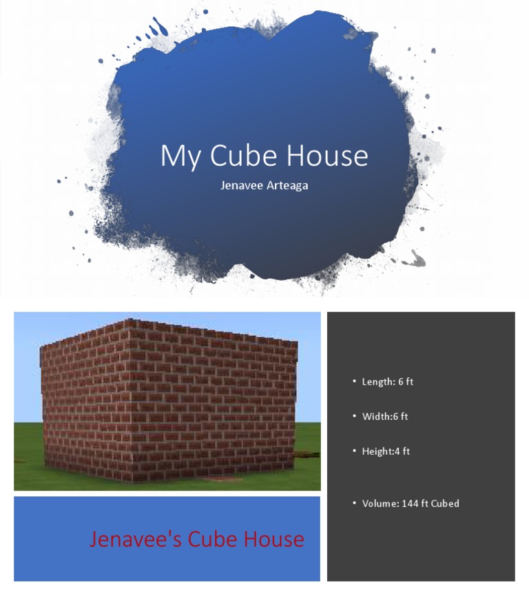 Jenavee's Cube House Dimensions | PDF | Cooking, Food & Wine | Home ...
