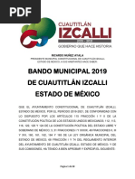 Bando Municipal 2025 | PDF | Gobierno local | México