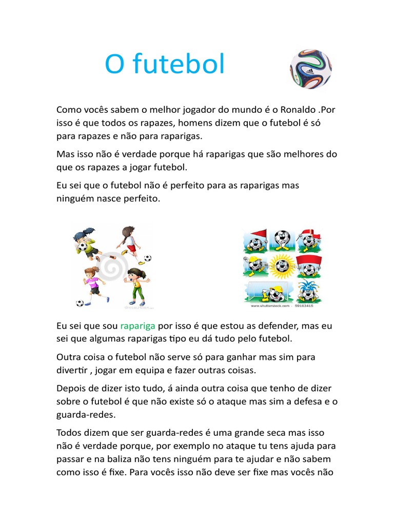 O futebol: rapariga O futebol: rapariga