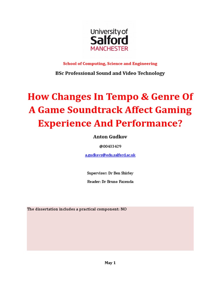 How Changes in Tempo & Genre of A Game Soundtrack Affect Gaming ...