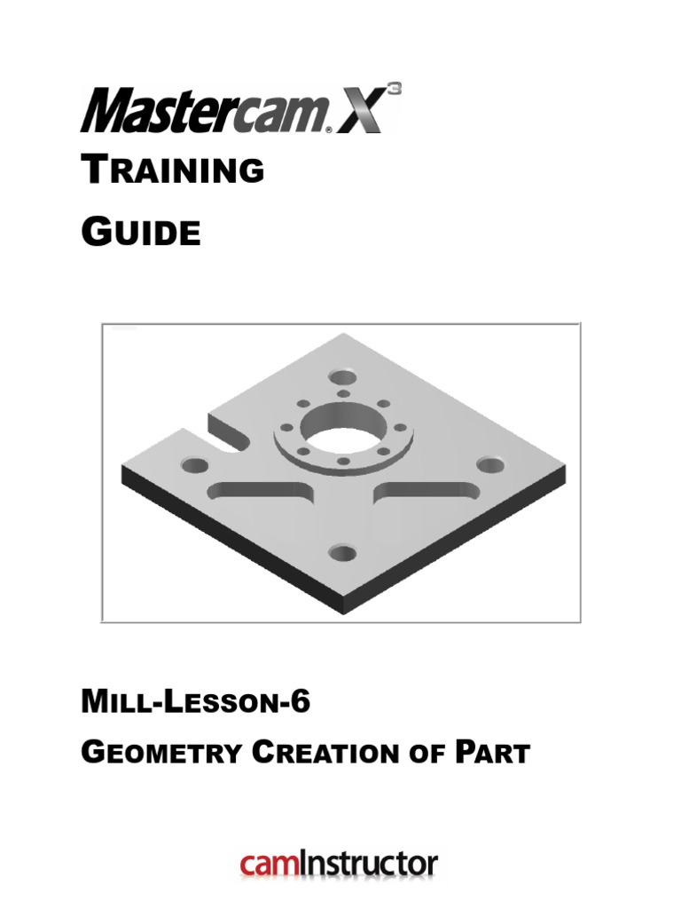 MILL-LESSON-6 GEOMETRY CREATION | PDF | Circle | Button (Computing)