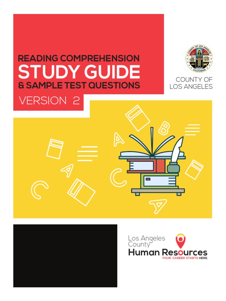 Study Guide: Reading Comprehension & Sample Test Questions | Download ...