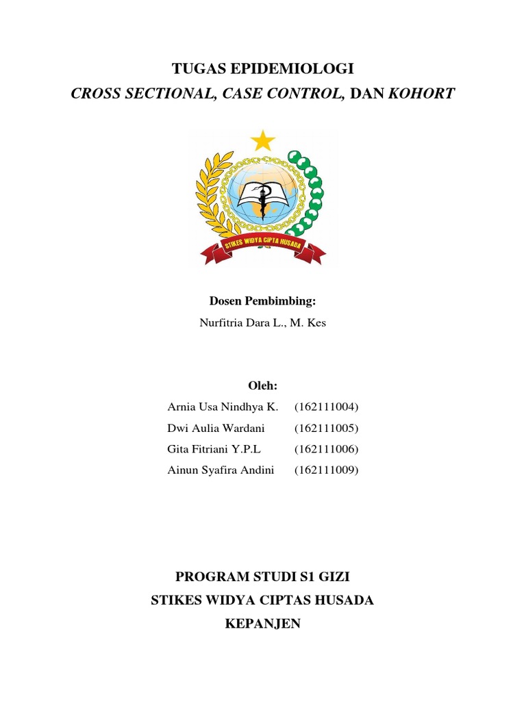 MKLH - Cross Sectional, Case Control, Kohort | PDF | Pengembangan Diri | Kesehatan Holistik