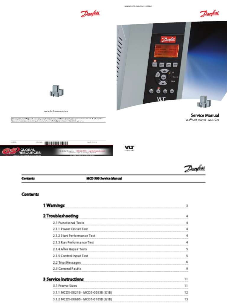 danfoss_mcd500_service_manual.pdf | Voltage | Printed Circuit Board ...