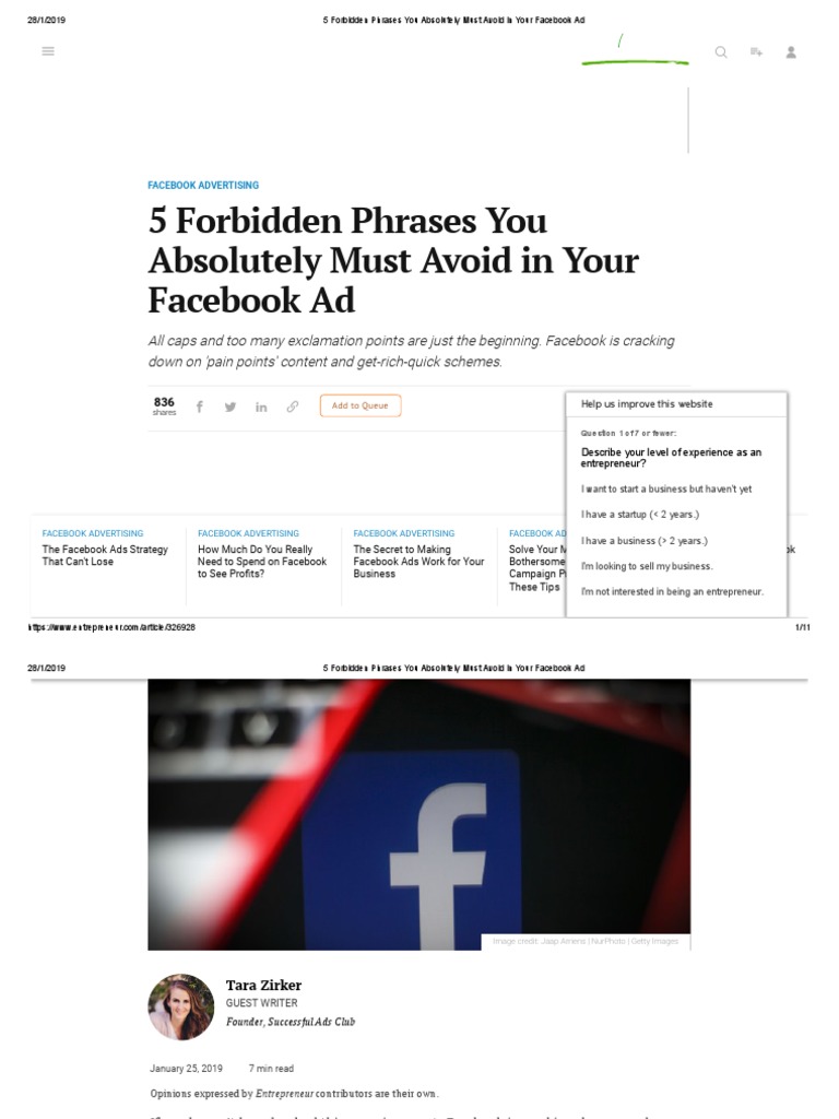 5 Forbidden Phrases You Absolutely Must Avoid in Your Facebook Ads ...